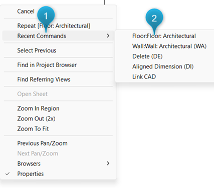 Revit - Repeat Recent or Last Command – ARKANCE UK Community
