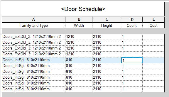 Revit - Using Count in Schedules – ARKANCE UK Community