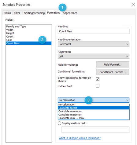 Revit - Using Count in Schedules – ARKANCE UK Community