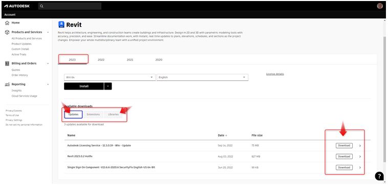 Ensuring Revit has all its updates and content installed from the ...