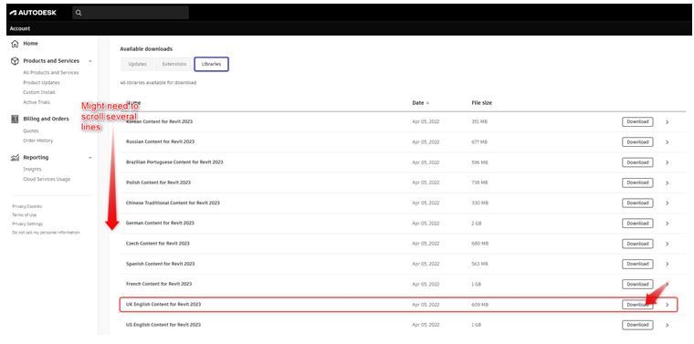 Ensuring Revit has all its updates and content installed from the ...