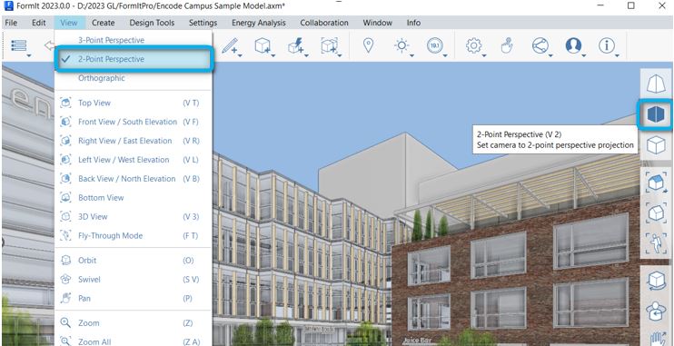 FormIt 2023 – Two point Perspective – ARKANCE UK Community