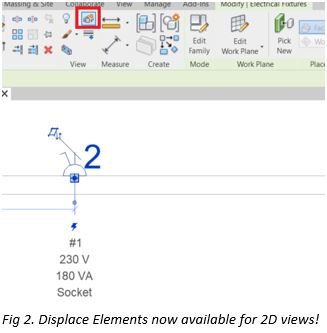 What new things do we see in Revit 2023? – Displace Elements in 2D ...