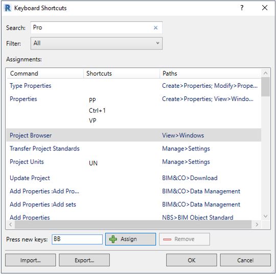 Revit 2022 – Keyboard Shortcuts – ARKANCE UK Community