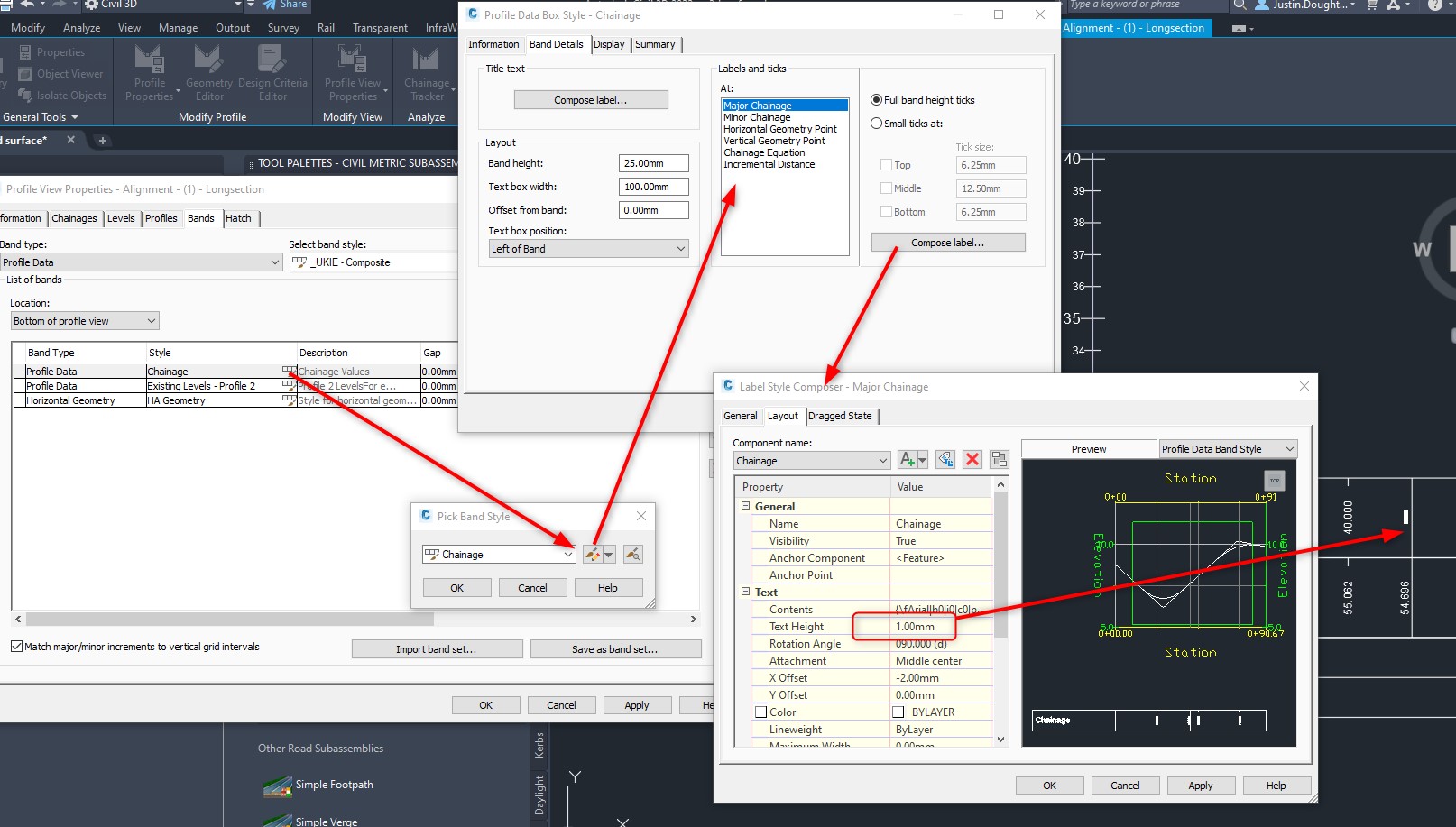 Civil 3D 2022 - Profile View Chainage Text Height – ARKANCE UK Community