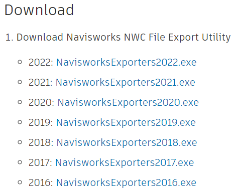 Revit 2022 - NWC Exporter – ARKANCE UK Community