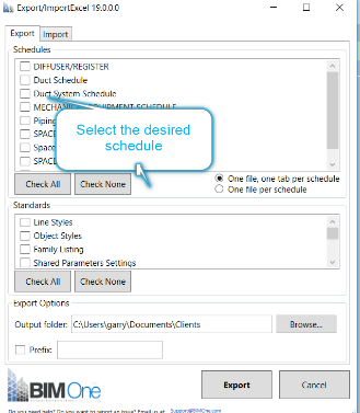 Revit - Import/Export Excel – ARKANCE UK Community