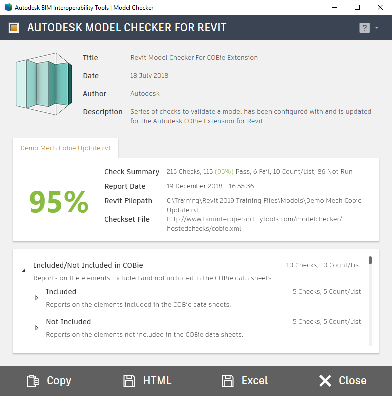 Revit 2019 - Model Checker Processing Options – ARKANCE UK Community