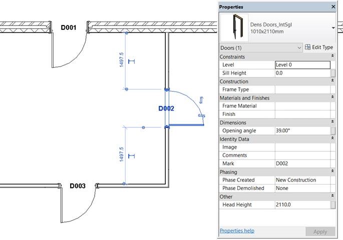 Being able to open door objects in 3d views in Autodesk Revit 2018 ...