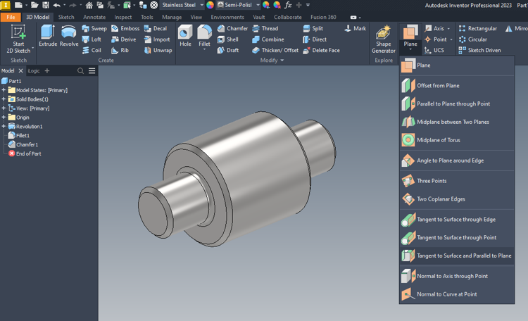 Creating Planes and Keyways on Shafts in Inventor – ARKANCE UK Community