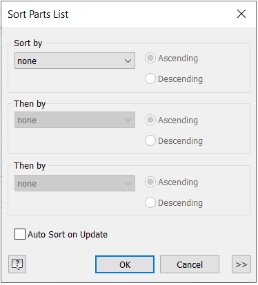 Inventor - Parts list sorting (iLogic) – ARKANCE UK Community