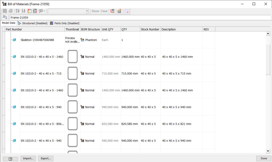 Inventor - Parameter export settings - iLogic – ARKANCE UK Community