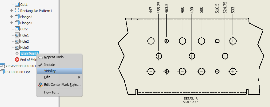 Autodesk Inventor - Drawing Tip - Ordinate dimension for detail view ...