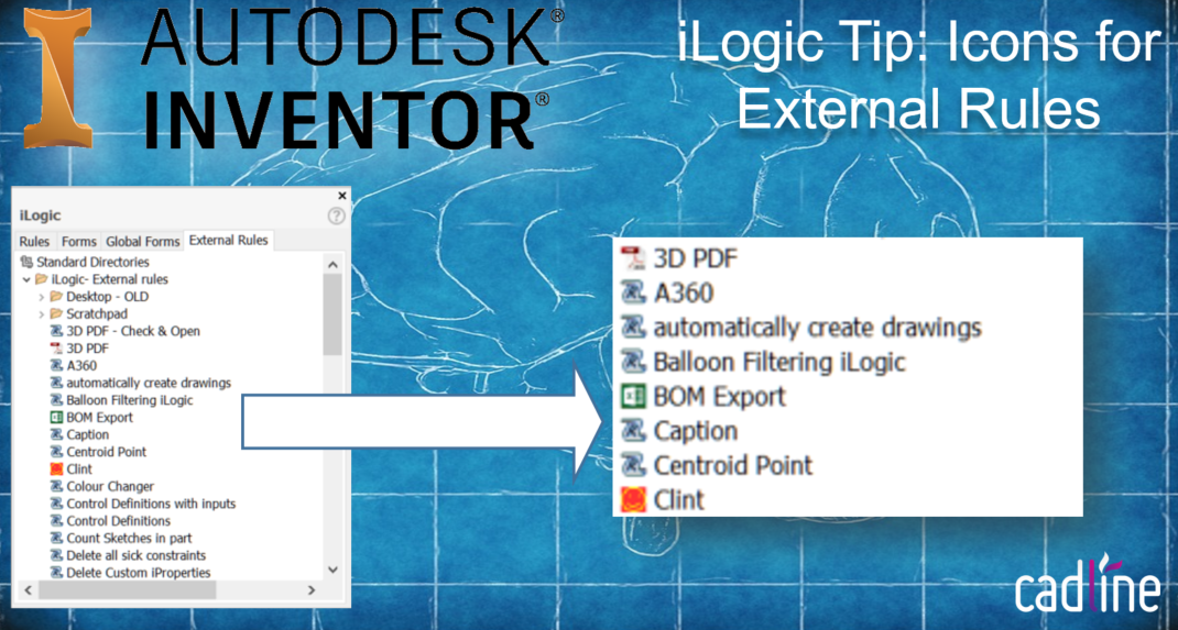 Inventor 2017 - iLogic Tip: Icons for External Rules – ARKANCE UK Community