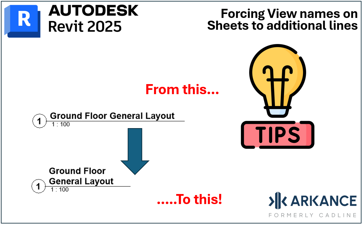 Revit 2025 Tip – Force View Names on Sheets to go to additional lines ...