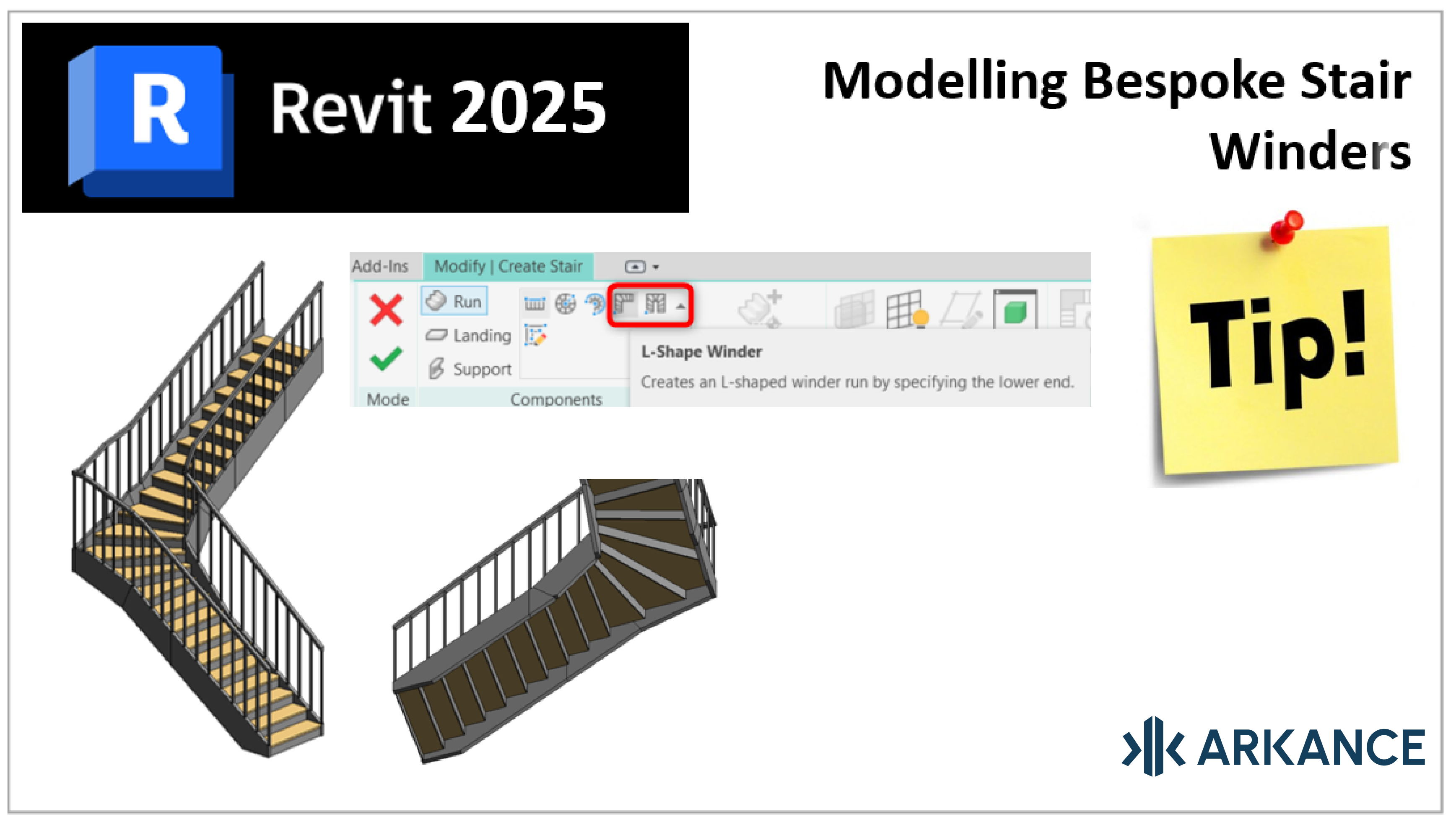 Revit Tip: Modelling of Stair Winders – ARKANCE UK Community