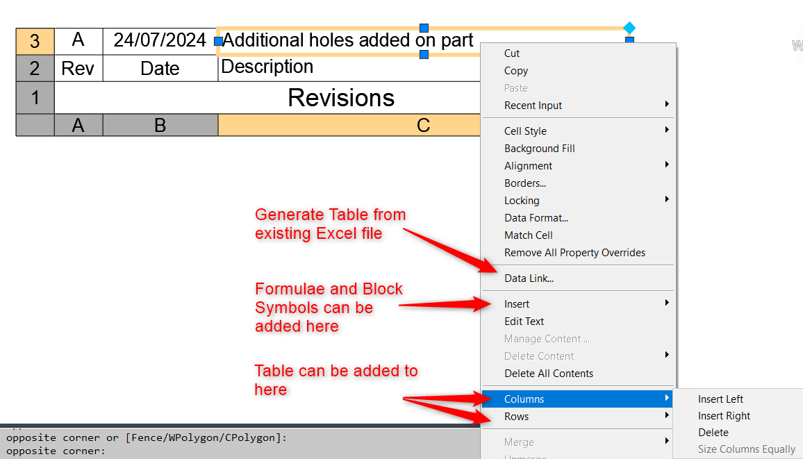 AutoCAD Tip – Using Tables for drawing keys/legends – ARKANCE UK Community