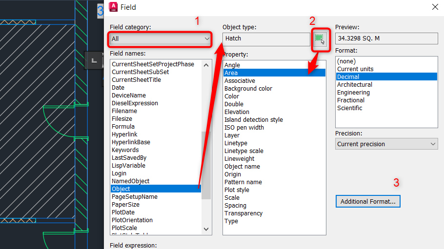AutoCAD Tip – Accessing AutoCAD Fields to show Areas – Arkance Systems UK