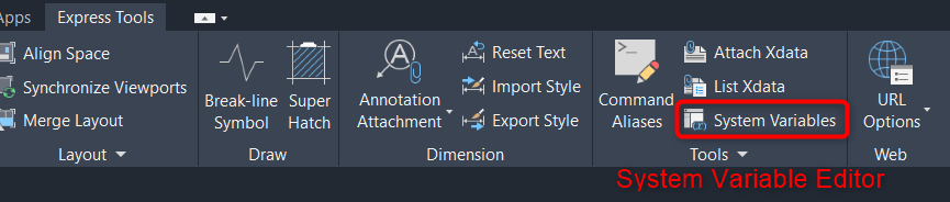 AutoCAD Tip – Controlling AutoCAD with the System Variable Editor ...
