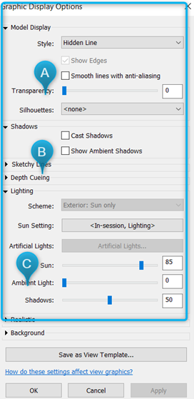 Features in Revit Graphic Display Options – ARKANCE UK Community