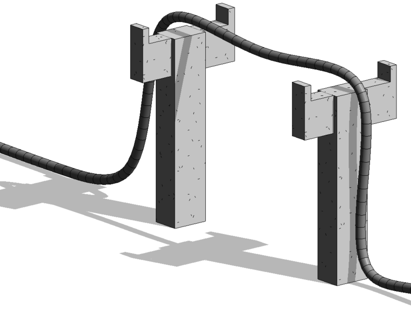 Revit Tip: Modelling Heavy Duty Cables using Flexi-Pipe Families ...