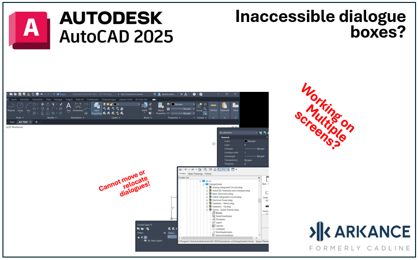 AutoCAD Tip – Dialogue Boxes Missing or Off-Screen? – ARKANCE UK Community