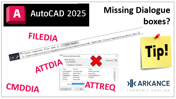 AutoCAD Tip – Missing Dialogue Boxes? – ARKANCE UK Community