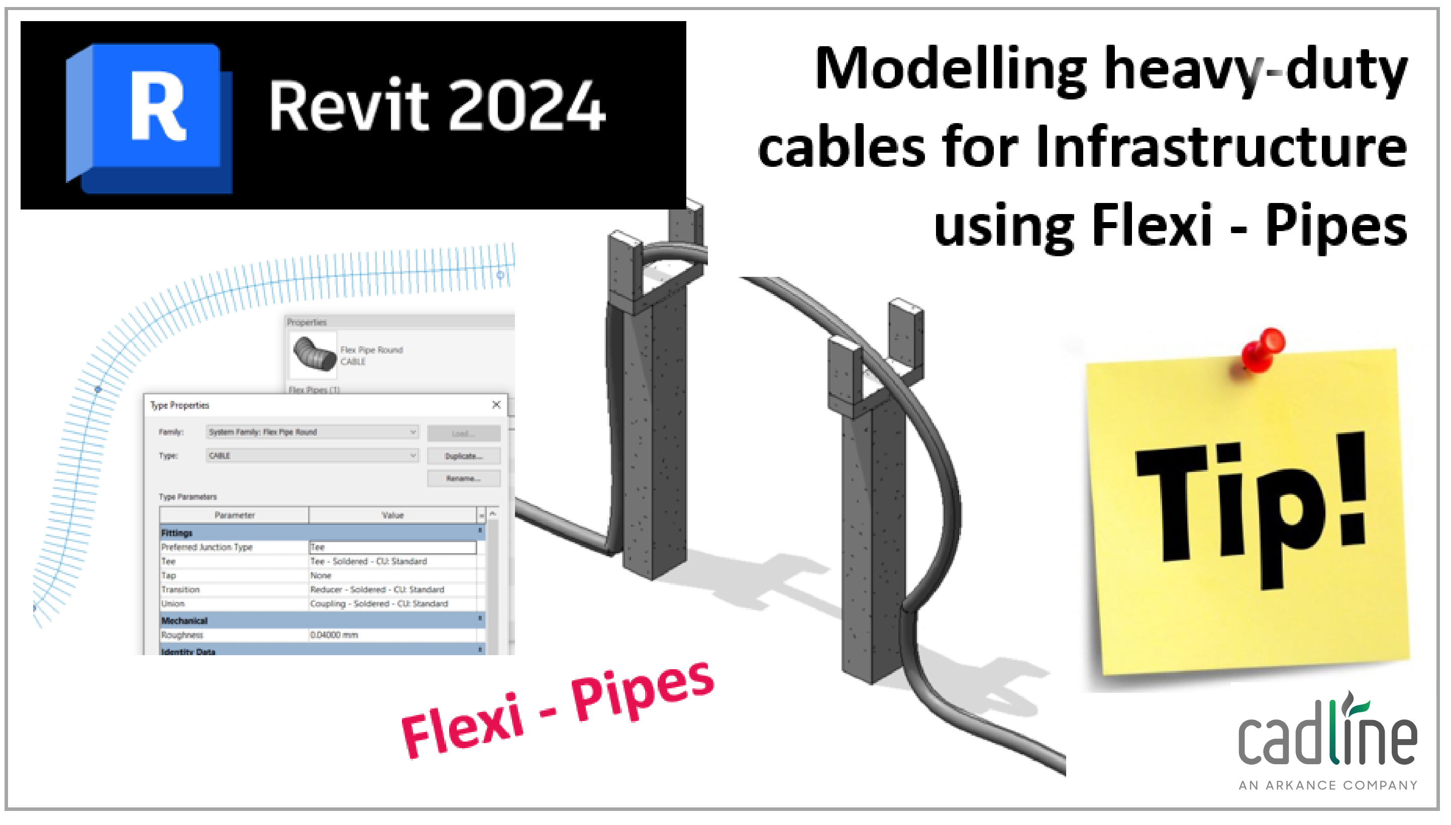 Revit Tip: Modelling Heavy Duty Cables using Flexi-Pipe Families ...