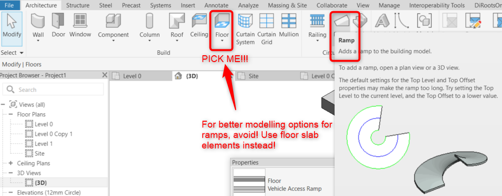 Revit Tip: Easy to model Helical Ramp – ARKANCE UK Community