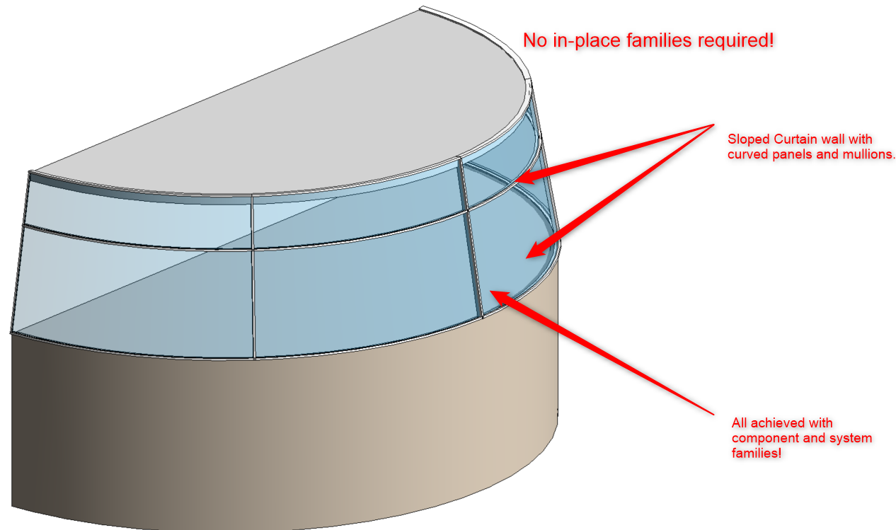 Revit TIP: Creating Sloped Curved Curtain Wall Elements – ARKANCE UK ...