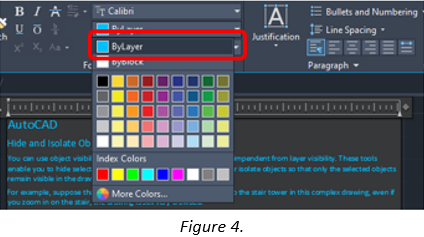 AutoCAD - Mtext #2 - Changing the “Colour” of the Imported Text ...