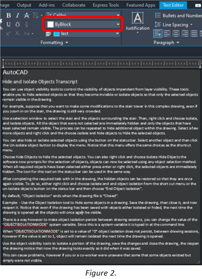AutoCAD - Mtext #2 - Changing the “Colour” of the Imported Text ...