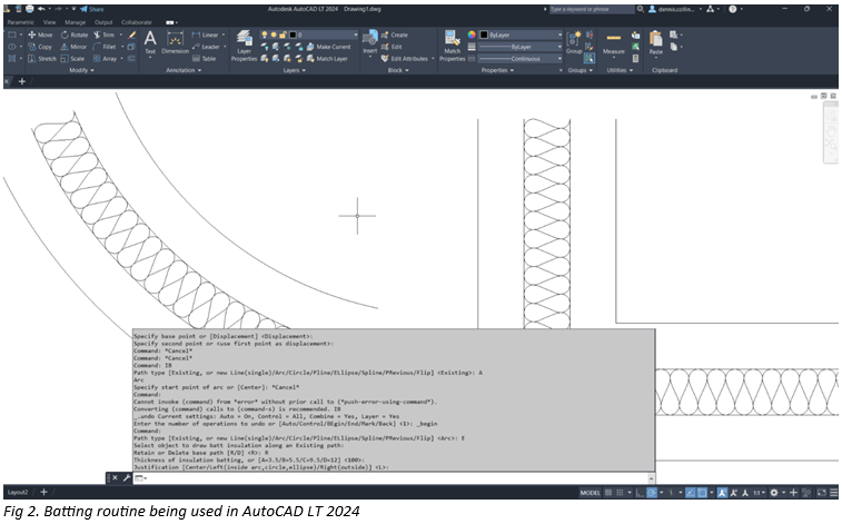 AutoCAD LT 2024 – Batting Line Routine for LT! – ARKANCE UK Community