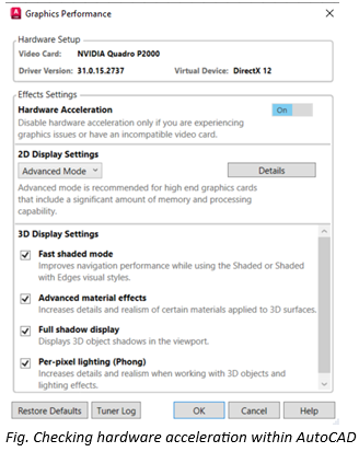 AutoCAD 2024 – Configuring AutoCAD, and maximising performance ...