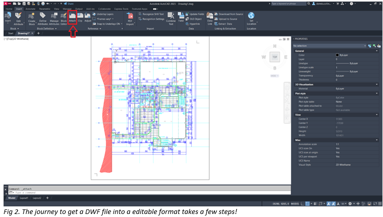 AutoCAD 2023 – Converting a DWF file to DWG Format – ARKANCE UK Community