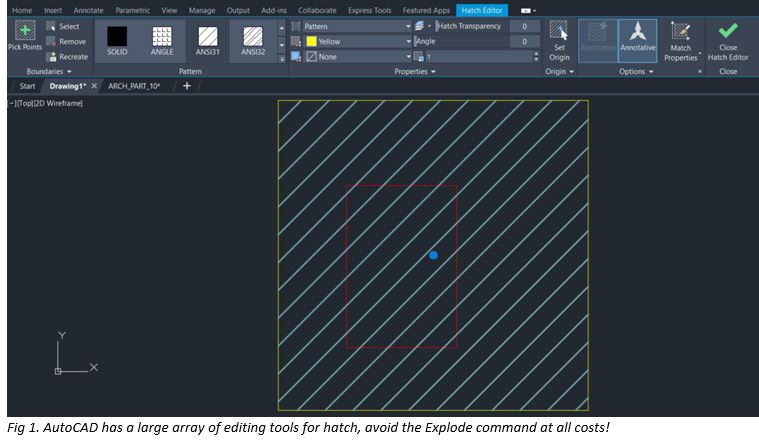 AutoCAD Tip – Adding a void boundary to an existing hatch element – ARKANCE UK Community