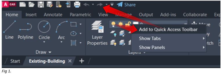 AutoCAD Tip – Customising AutoCAD’s Quick Access Toolbar – ARKANCE UK ...