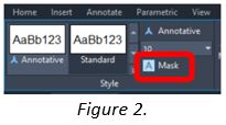 AutoCAD - Masking Text # 1 - Applying a “Mask” – ARKANCE UK Community