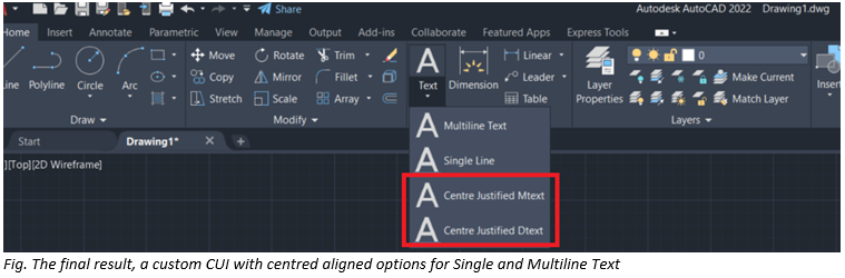 AutoCAD Tip - Customising AutoCAD’s Ribbon menu to provide custom text ...