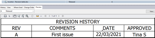 Autodesk Vault and Inventor - Revision table configuration for Inventor ...