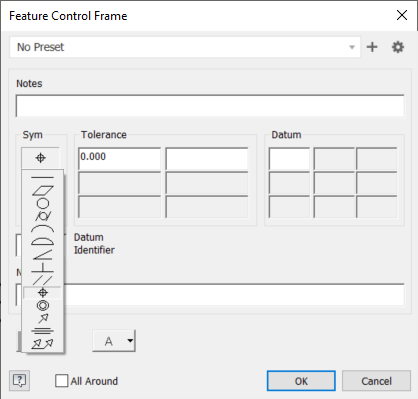 Inventor - Feature Control Frame Symbols – ARKANCE UK Community