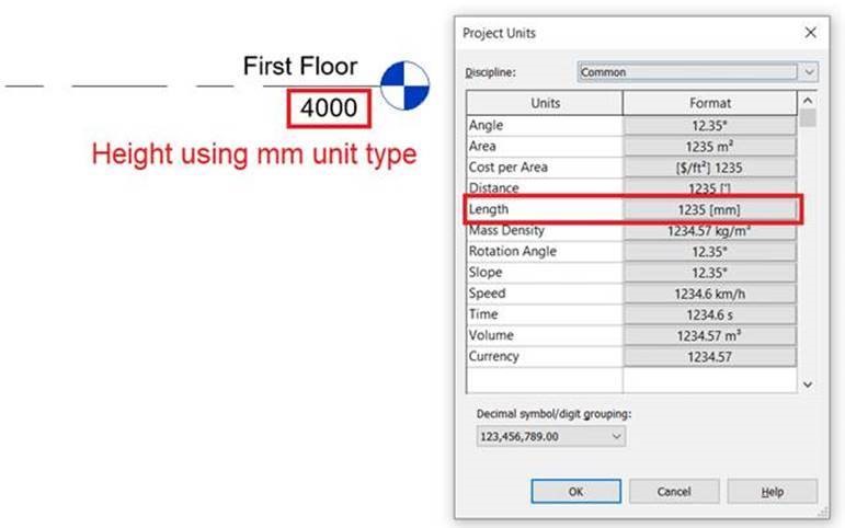 Revit Tip: Change the unit display on a level reference marker ...