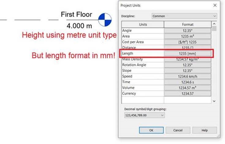 Revit Tip: Change the unit display on a level reference marker ...