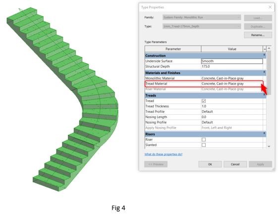 Revit 2021 - Adding Material to a Stair Tread – ARKANCE UK Community