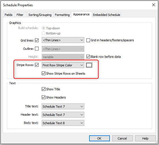 Revit 2021: Schedule Background Mask – ARKANCE UK Community