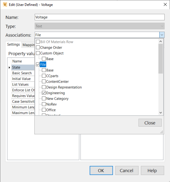 Autodesk Vault - User defined property association – ARKANCE UK Community