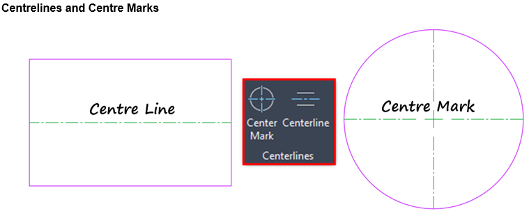 AutoCAD 2020 - Centrelines and Centre Marks – ARKANCE UK Community