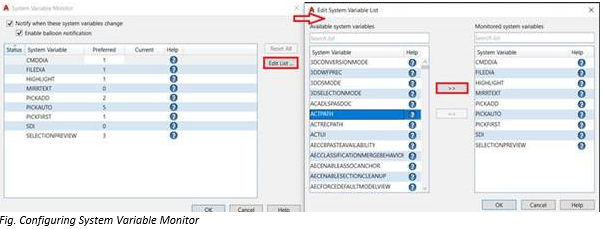 AutoCAD – System Variable Monitor – ARKANCE UK Community
