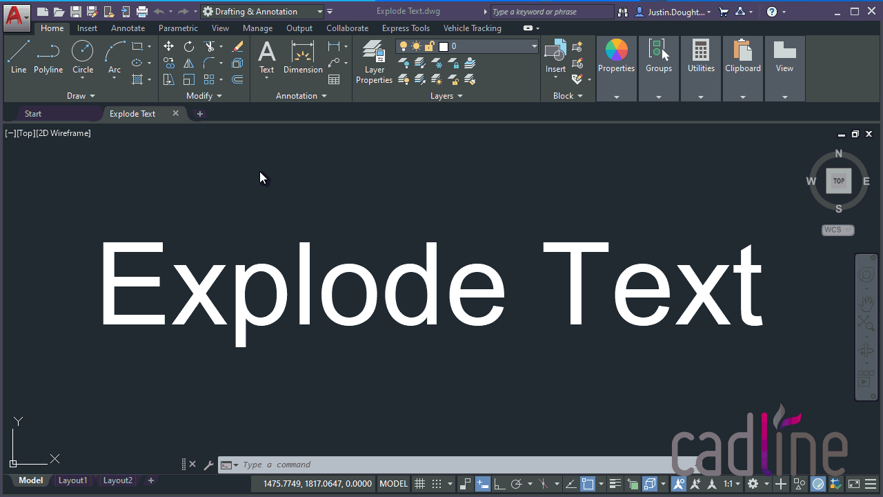 AutoCAD 2020 - Explode Text – ARKANCE UK Community