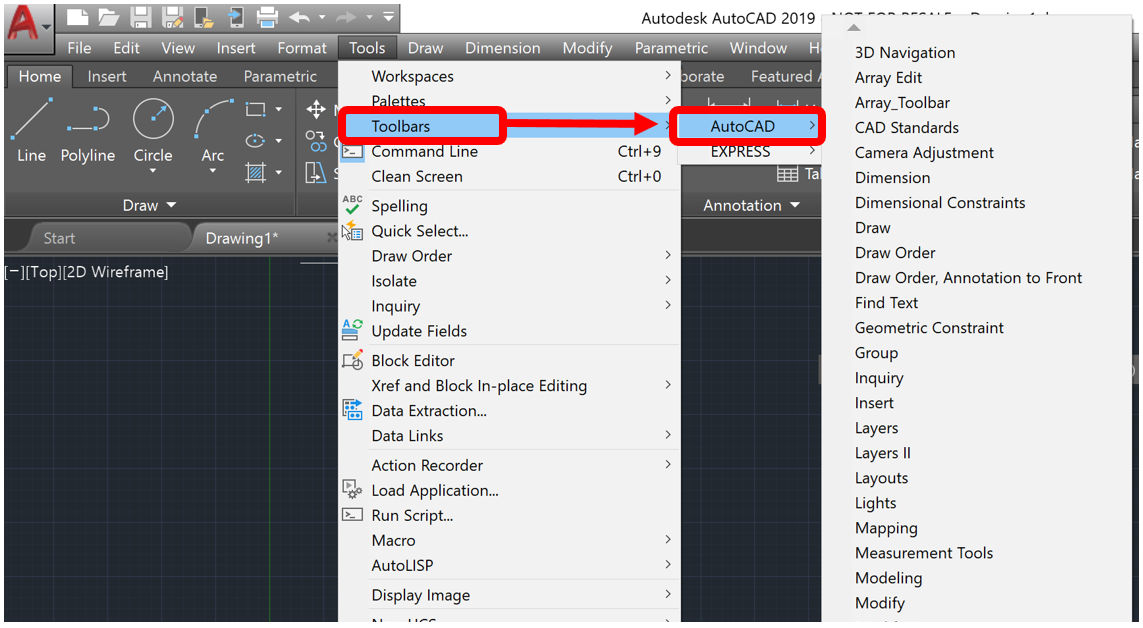 AutoCAD 2018 - Displaying the “Old-Style” Toolbars – ARKANCE UK Community